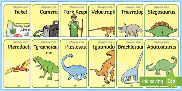 Dinosaur Park Role Play Posters (teacher made)