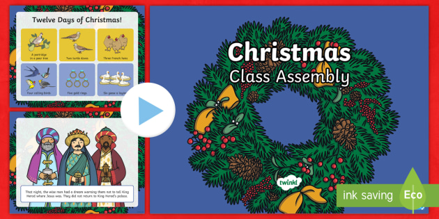 * NEW * CfE Whole School Assembly on Christmas PowerPoint