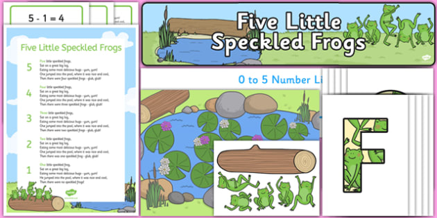 Five Little Speckled Frogs Ready Made Display Pack