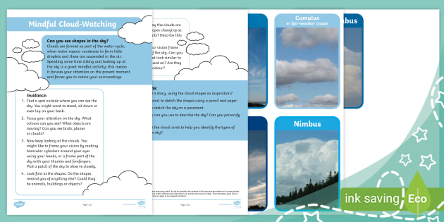Mindful Cloud Watching (teacher made)