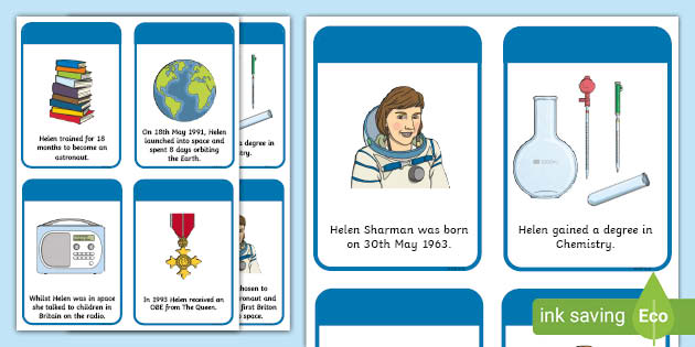 Helen Sharman Timeline Cards Teacher Made