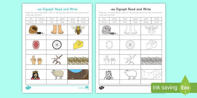 -ee Digraph Read and Write Activity