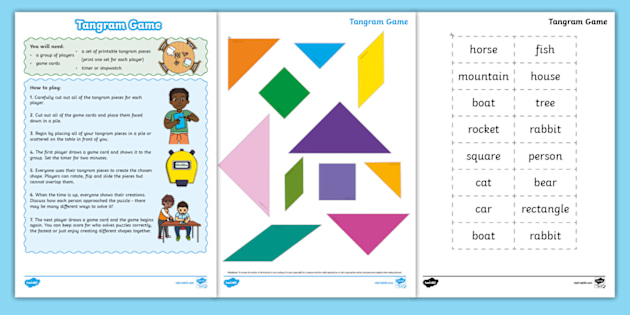 Tangram Puzzle Activities | twinkl.co.uk