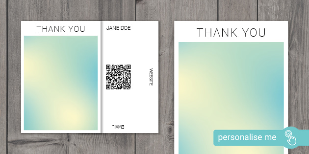 Aurora Holographic Thank You Cards (Teacher-Made)