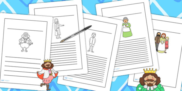 The Emperor's New Clothes Writing Frames