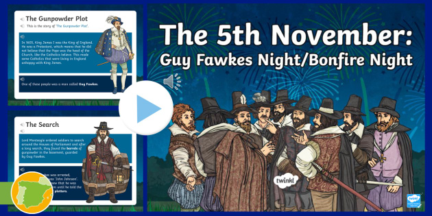 Guy Fawkes - Bonfire Night English Audio PowerPoint