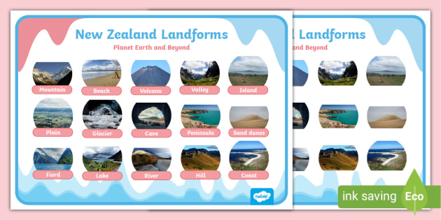 New Zealand Landforms (teacher made)