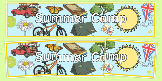 Summer Camp Themed Banner (teacher made)