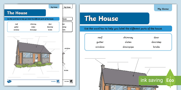 The House Labelling Activity (teacher made)