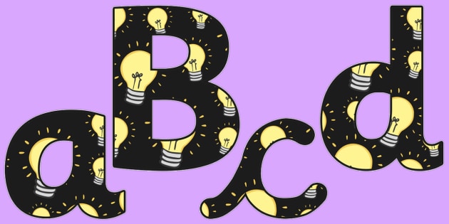 FREE! - Light and Dark Themed Display Lettering-light and dark, themed