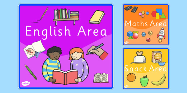 FREE! - Square Classroom Area Signs (teacher made)