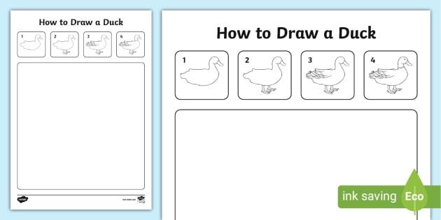 FREE! - How to Draw a Duck (teacher made)