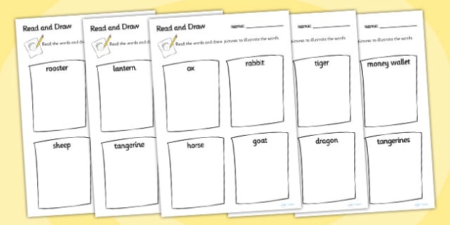 Chinese New Year Read And Draw Differentiated (Teacher-Made)