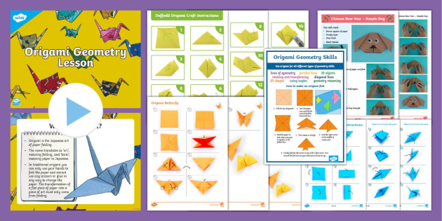 Origami Geometry Lesson Pack (teacher made)