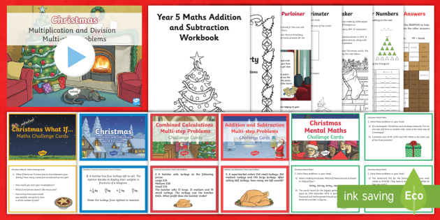 Year 5 Christmas Maths Activity Pack