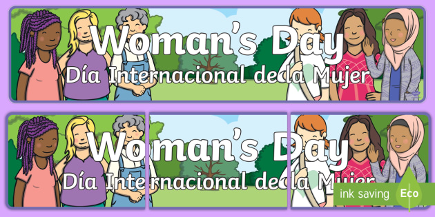 Women's Day Display Banner English/Spanish