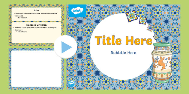 Spanish Talavera Class PowerPoint (teacher made)