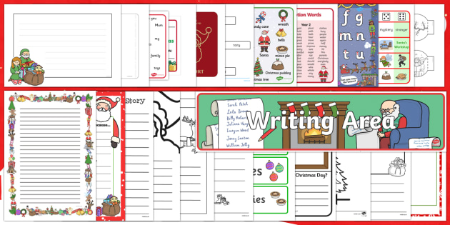 Christmas Writing Area Resource Pack