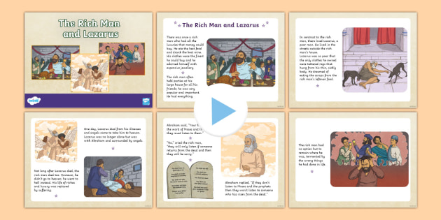 The Rich Man and Lazarus PowerPoint KS2 (teacher made)