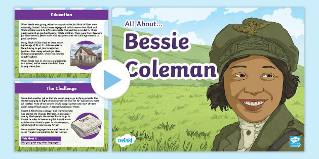 KS2 All About Bessie Coleman PPT (teacher made)