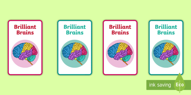 Brilliant Brains Group Sign IKEA Tolsby Frame (teacher made)