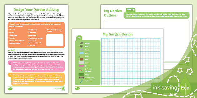 Design Your Garden Activity (teacher made)