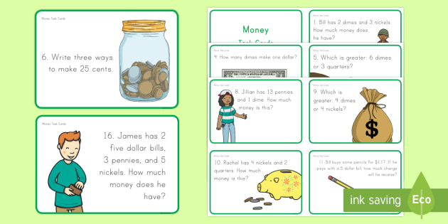 Money Task Cards (teacher made)