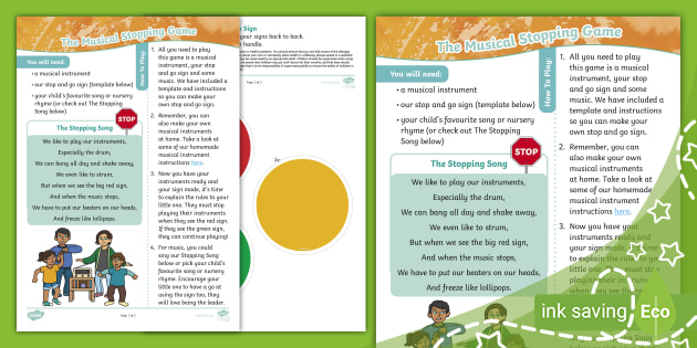 * NEW * The Musical Stopping Game