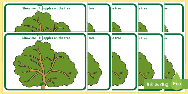 Numbered How Many Apples? Worksheet / Worksheets