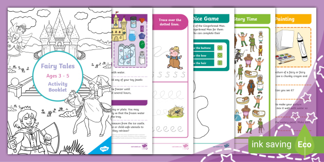 Fairy Tales Activity Booklet (Ages 3 - 5)