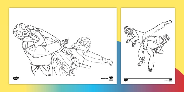 Taekwondo Colouring Sheets (teacher made)