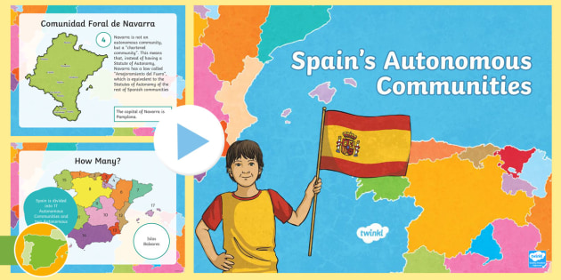 Spanish Autonomous Communities PowerPoint (teacher made)