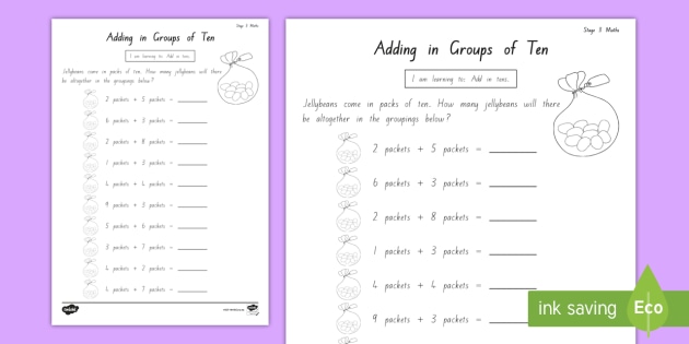 Making Groups Of Ten Worksheets Number Bonds To 11 Free Math