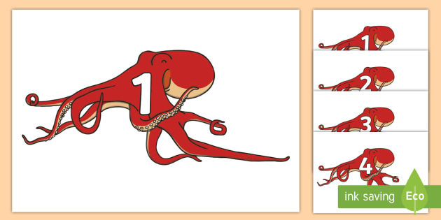 FREE! - Numbers 0-20 on Octopus (teacher made)