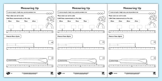 👉 * NEW * Y2 Estimating Length Differentiated Maths Activity Sheets KS1