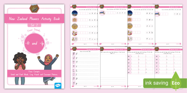 NZ Phonics Activity Book - Focus sounds -ft and -lp
