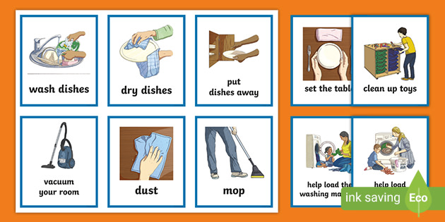 Chores Communication Cards (teacher made)