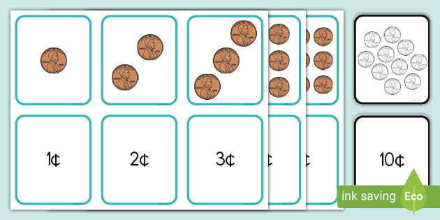 Penny Matching Worksheets | Twinkl USA Resources