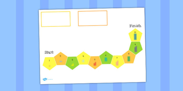 Counting Number Shapes Board Game 1 to 10 (teacher made)