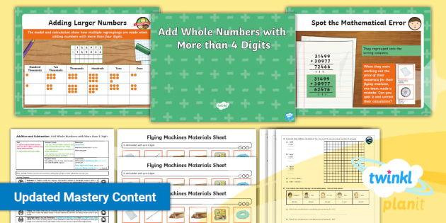 Y5 Add Numbers with More than 4 Digits PlanIt Maths Lesson 3