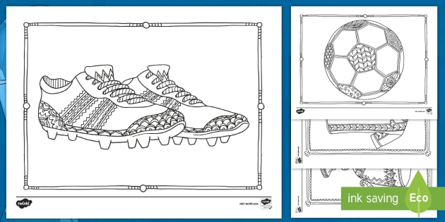 World Cup Soccer Mindfulness Coloring Sheets (Teacher-Made)