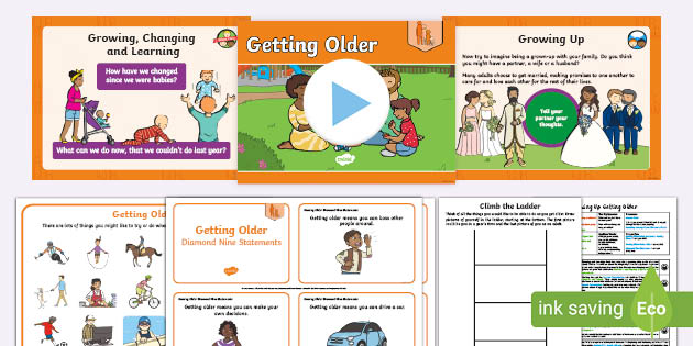 PSHE and Citizenship KS1 Getting Older Lesson Pack