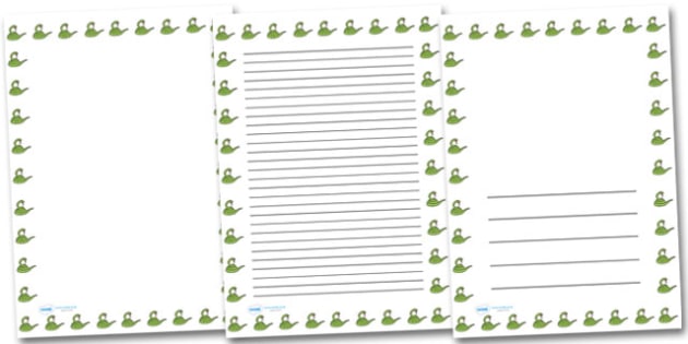 Snake Portrait Page Borders- Portrait Page Borders