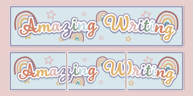 Rainbow Display Banners | twinkl.com.au