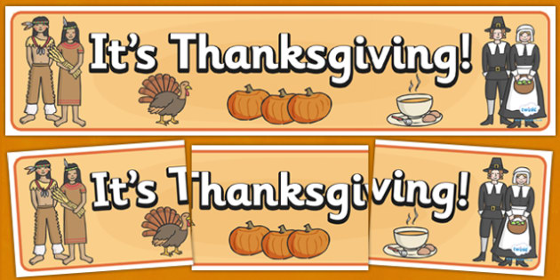 Thanksgiving Display Banner (teacher made)