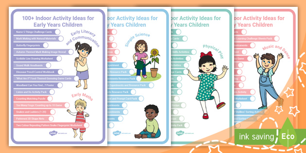 100+ Indoor Activity Ideas for Kindergarten Children