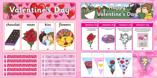 Valentine's Day Display Pack - Valentine's Day Display Board