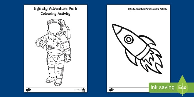 FREE! - Infinity Adventure Park Colouring Activity | Twinkl