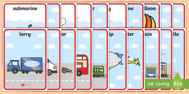 Transport Display Poster Pack (teacher made) - Twinkl