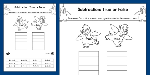 Winter Cut and Paste Worksheets | twinkl.com